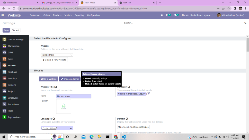 How To Install Theme In Odoo - Nucleio Information Services How To Install Theme In Odoo - Nucleio Information Services