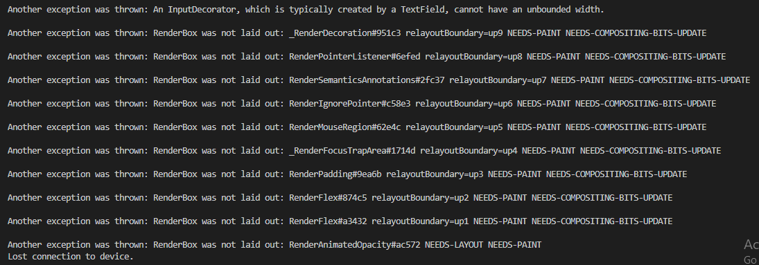 How To Fix Inputdecorator Error In Flutter Nucleio Information Services