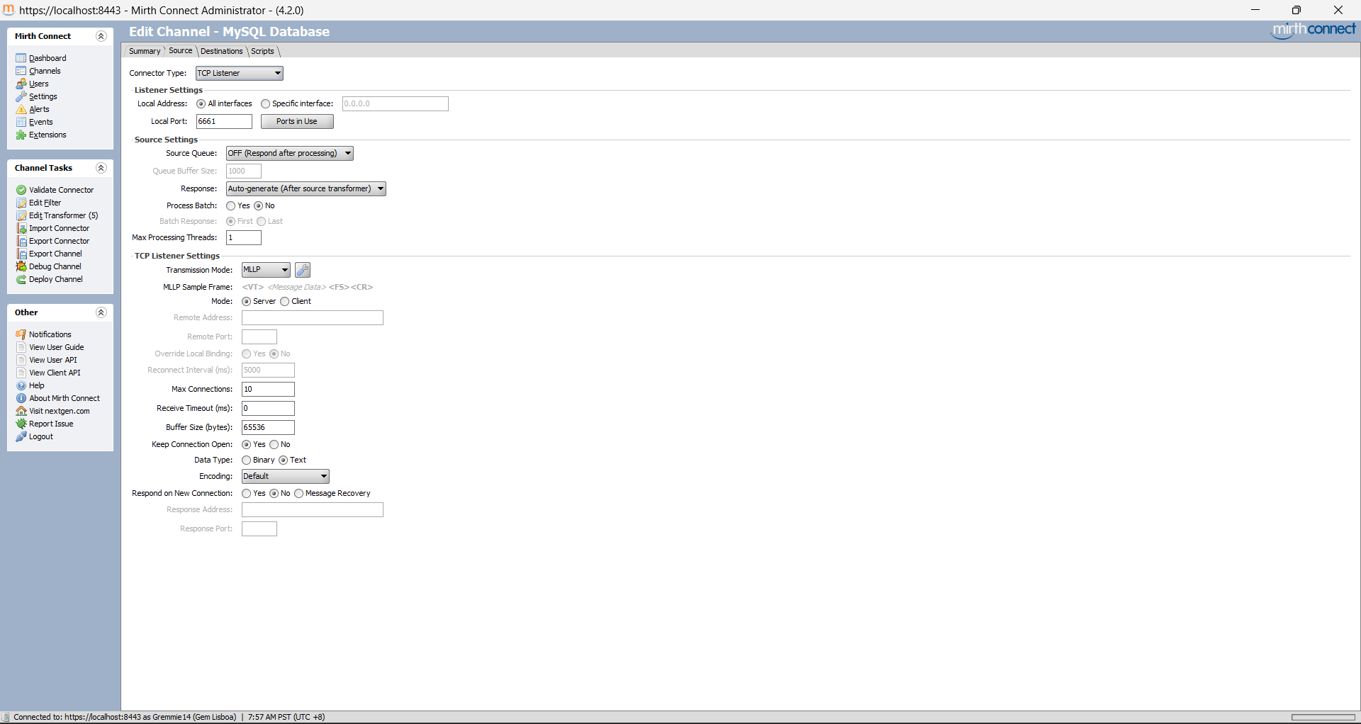 Mirth Connect Interaction With A Database Part 5 Nucleio Information Services